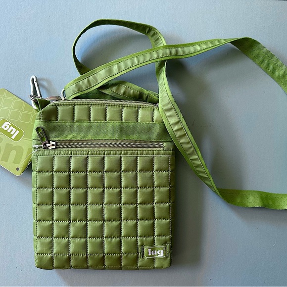 lug | Bags | Nwt Lug Crossbody Shoulder Quilted Green Apple Travel Bag ...